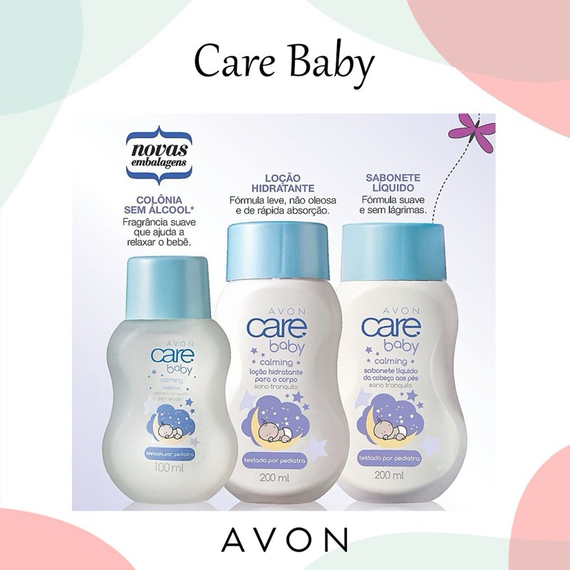 Colônia infantil Avon care Baby calming sem alcool | Shopee Brasil