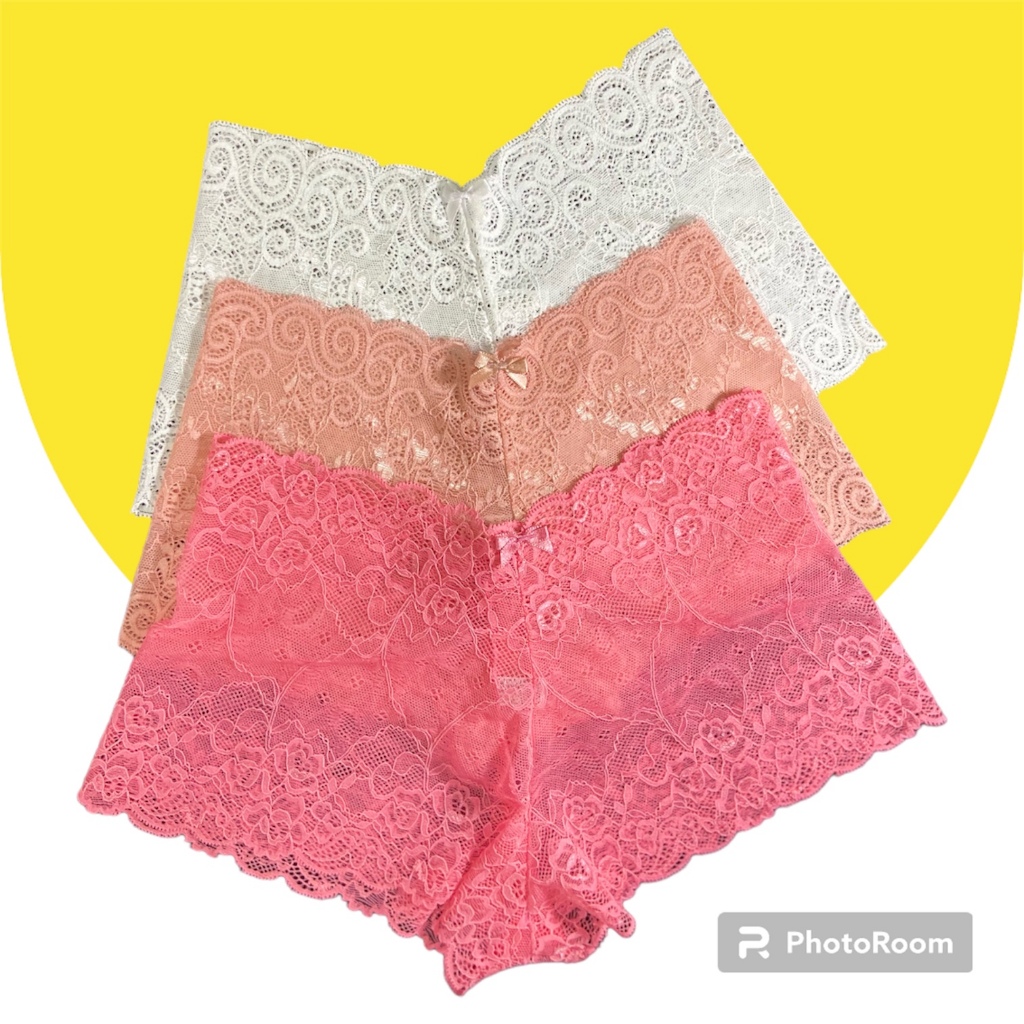 Kit 3 Calcinhas Calesson Renda Sensual Lingerie Sensual Caleçon Roman ...
