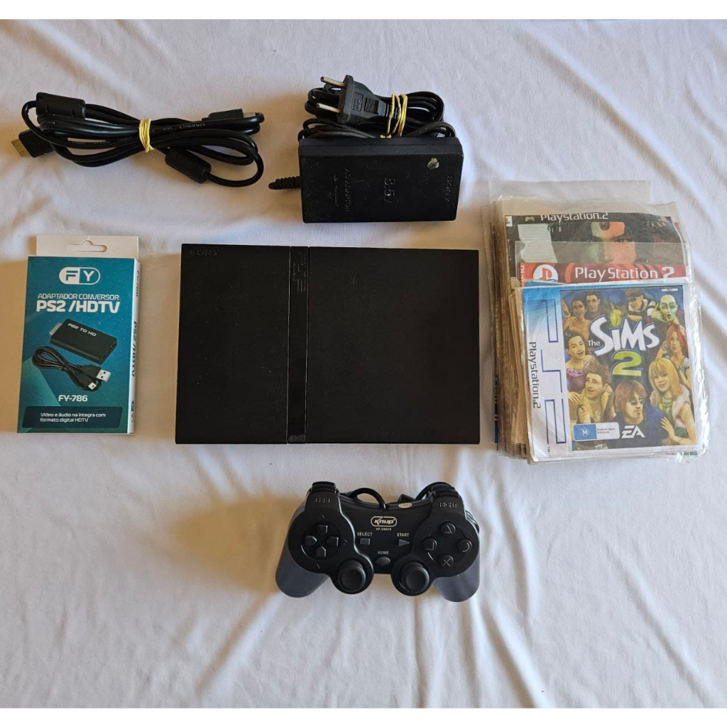 PlayStation 2 Completo com 50 Jogos, HDMI e Caixa | Shopee Brasil