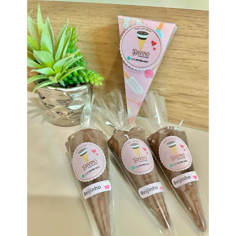 Caixa para cone - novidade - com logo 3D | Shopee Brasil