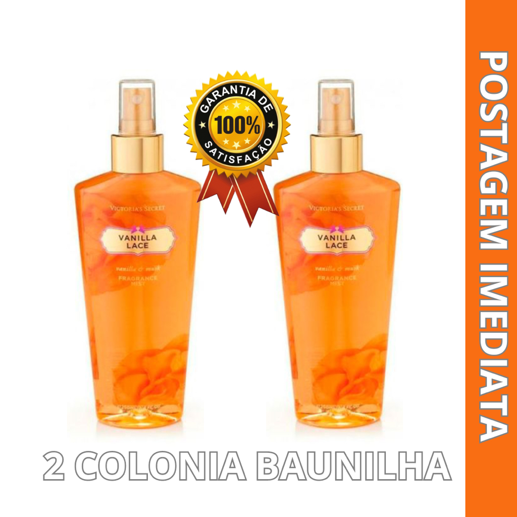 2 Colonia body splash baunilha vanila lace - 250ML | Shopee Brasil