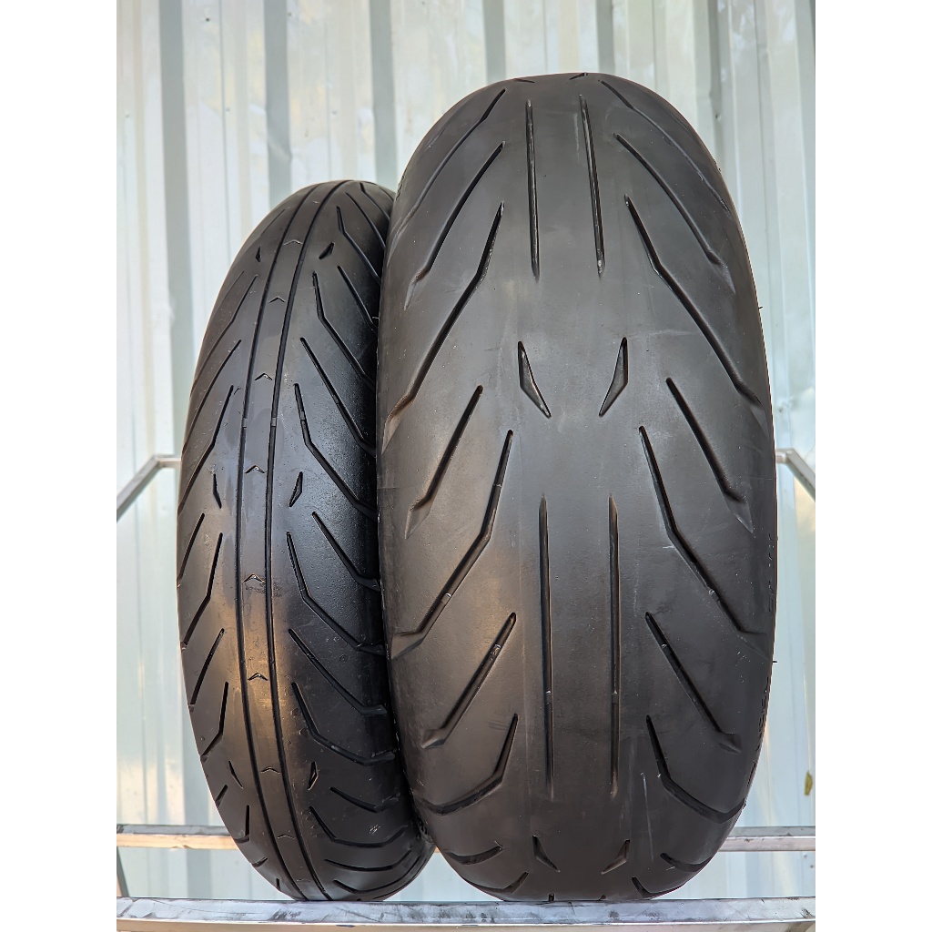 Pirelli Angel GT2 120/70-17 + 190/55-17 Par de Pneus Usados | Shopee Brasil