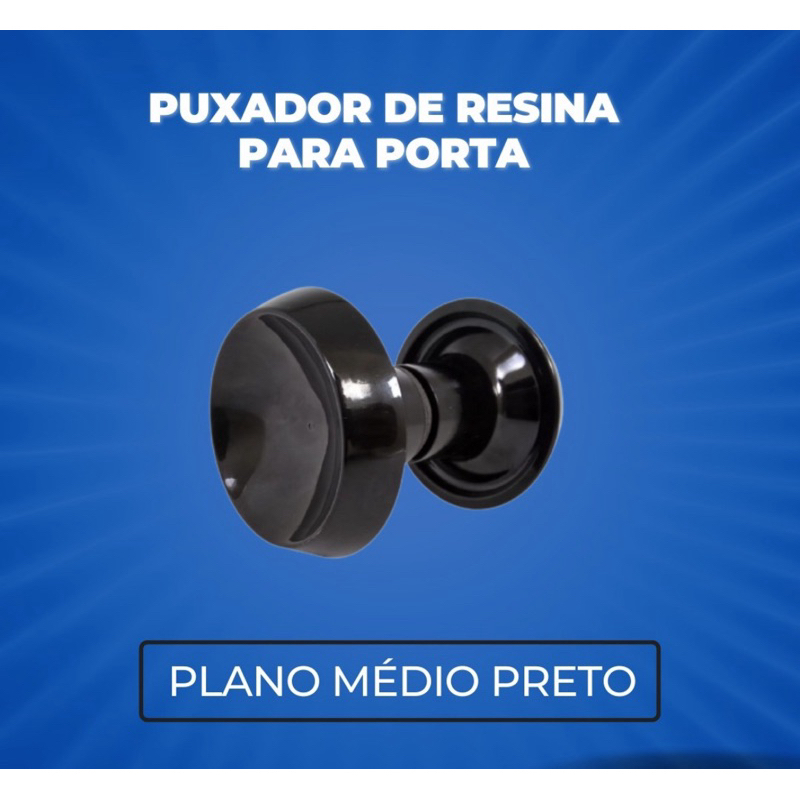 Puxador resistente Para Porta De Vidro 1 furo Médio Em Resina | Shopee ...