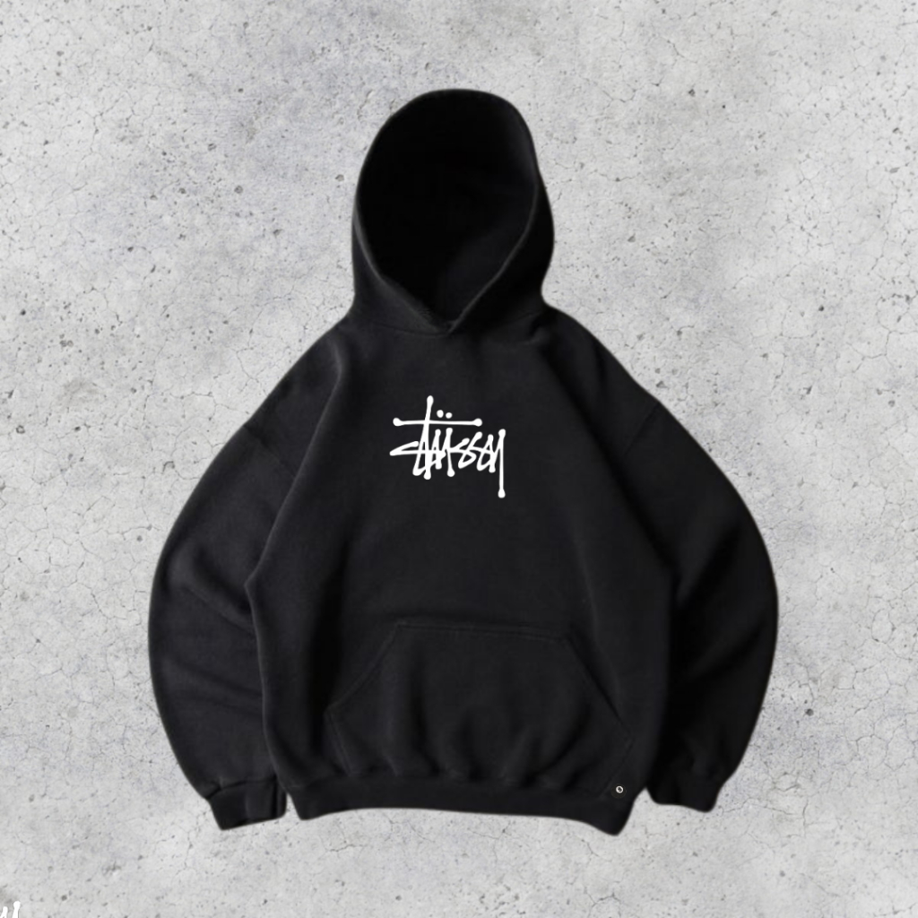 Moletom Stussy Canguru Street Wear Y2K Estampado Com Capuz Exclusivo | Shopee Brasil