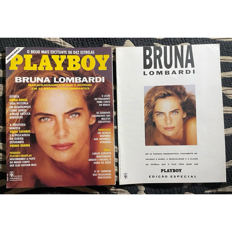 Revista Playboy N 188 ano 91 Bruna Lombardi Tânia Tavares Dóris Giesse ...