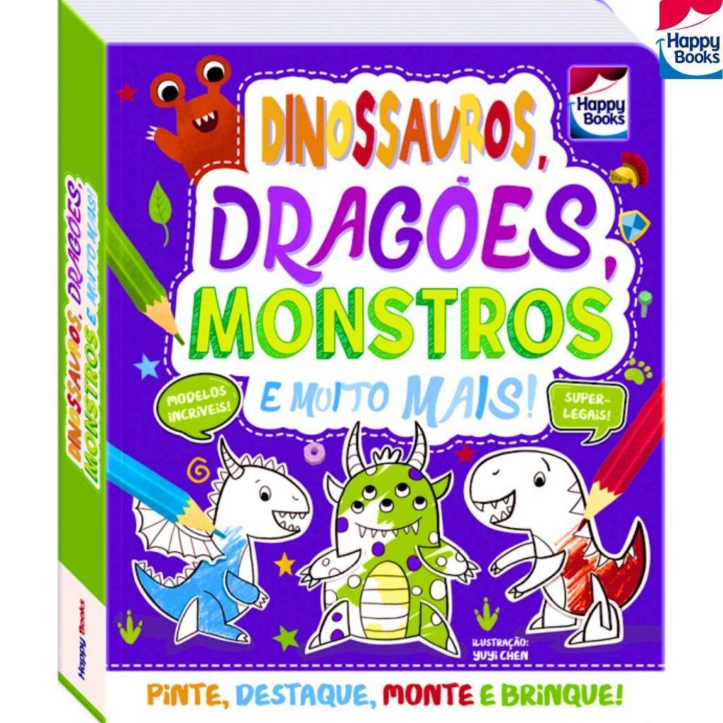 Livro Infantil Colorir, Destacar e Montar: Destaque as Peças, Pinte e ...