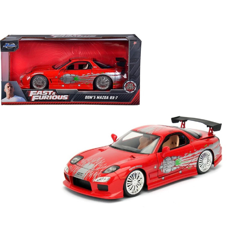 Miniatura Velozes e Furiosos - Dom’s Mazda RX-7 escala 1/24 | Shopee Brasil