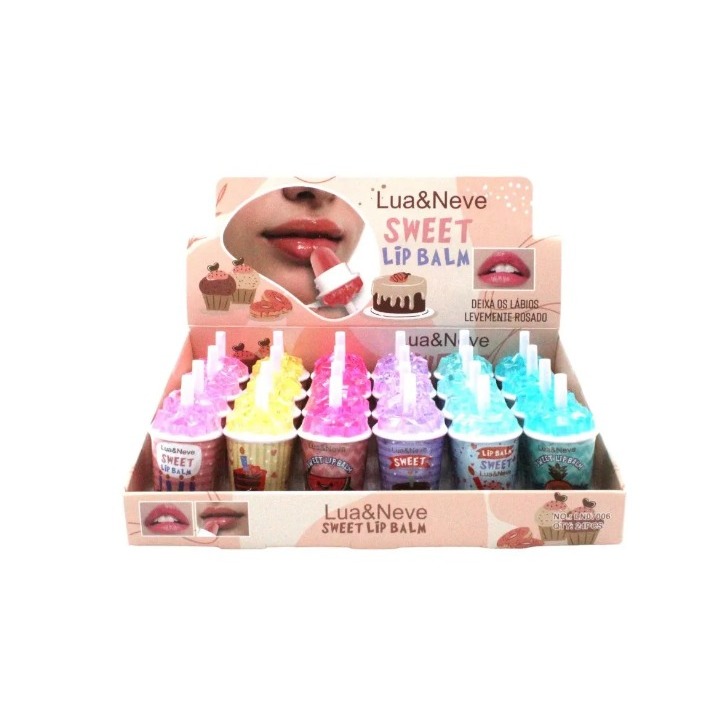 Lip Balm Sweet C/24 Unid - Lua e Neve (LN07006) | Shopee Brasil