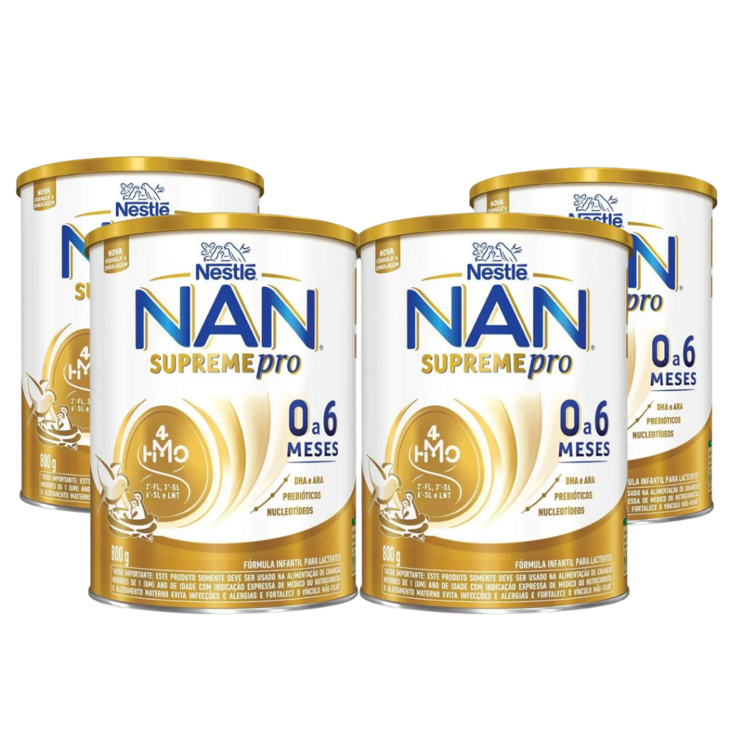 Kit Nan Supreme Pro 0 a 6 meses 800g cada Fórmula Infantil Nan Supreme 1 | Shopee Brasil