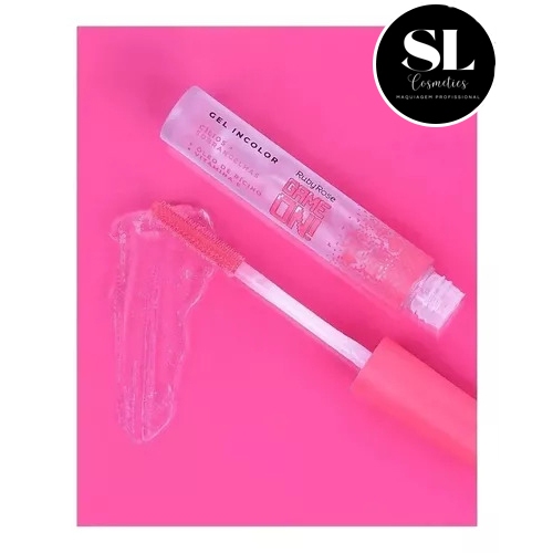 Gel De Sobrancelha Incolor Rimel Ruby Rose Mascara De Cílios GAME ON ...