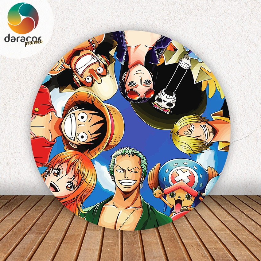 Painel Redondo One Piece 0,9x0,9 C/Elástico | Shopee Brasil