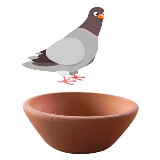 Ninho de pombo feito de cerâmica/barro | Shopee Brasil