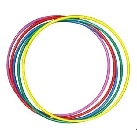 Bambolê Infantil Arco Colorido Plástico Tamanho 65cm | Shopee Brasil