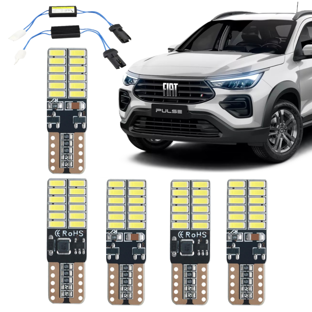 Kit Led Interno + Placa Premium Novo Fiat Pulse Pronto Envio | Shopee ...