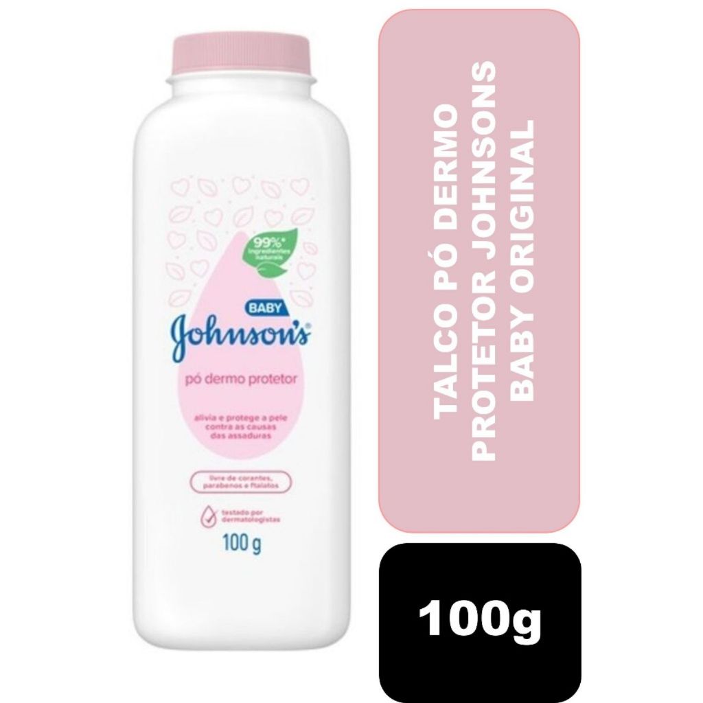 Talco Johnson's Baby Pura Proteção 100g | Shopee Brasil