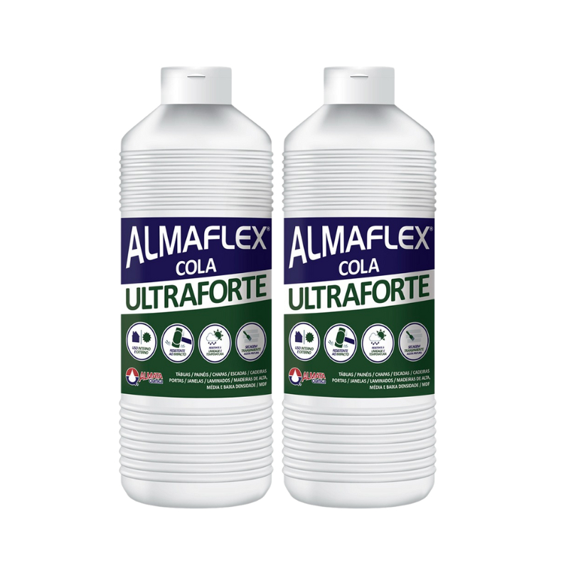 2 kg de Cola Branca Resistente a Umidade 993 Ultra Forte Almaflex ...