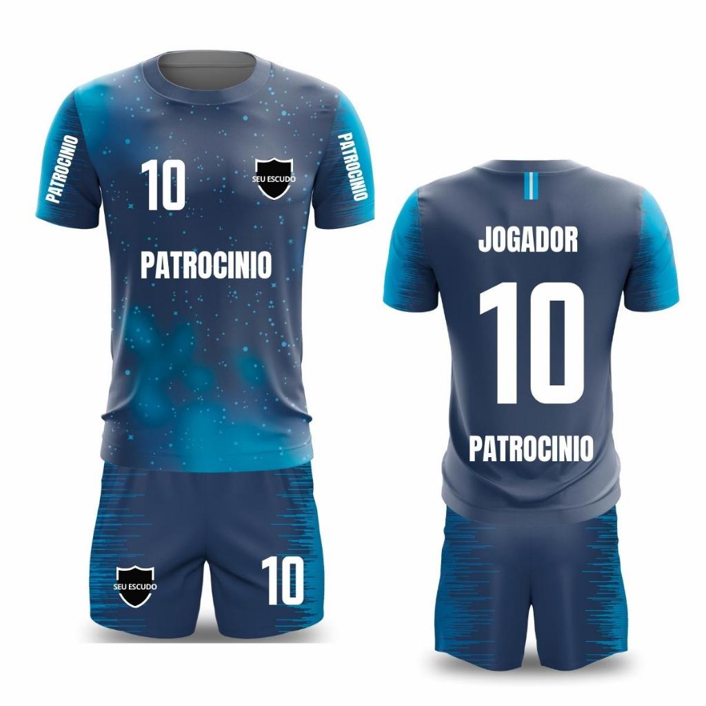 15 KIT UNIFORME DE FUTEBOL CAMISA CALÇÃO JOGO EQUIPE CRIAR SEU MODELO ...
