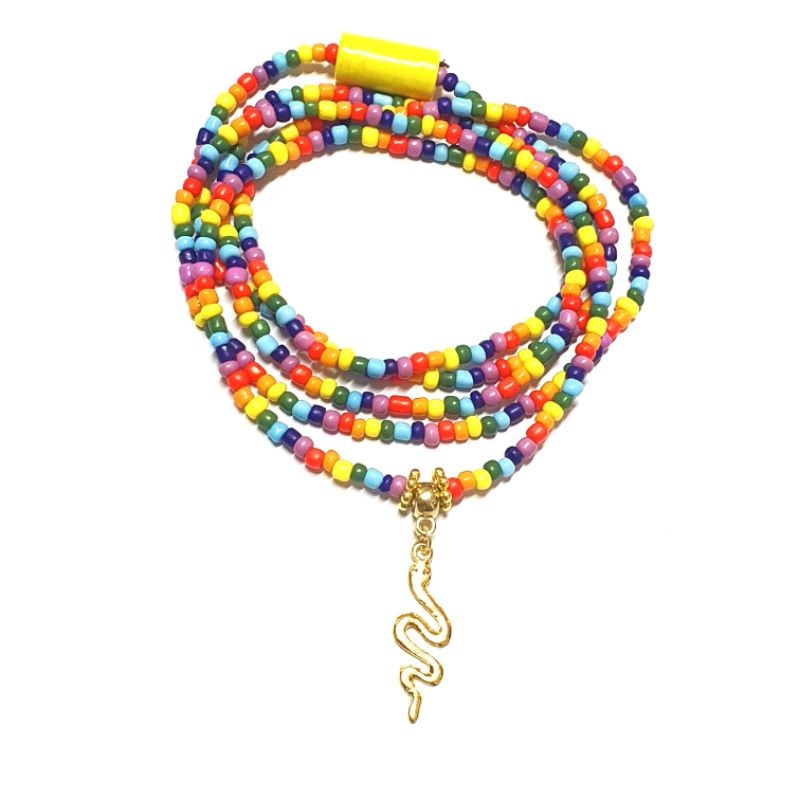 Guia de Oxumaré Cobra Fio de Conta Firma de Murano Promoção Oxumarê ...