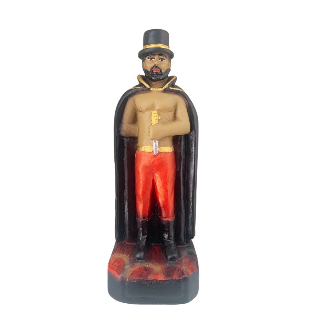 Imagem Tranca Rua Das Encruzilhadas Em Gesso 20cm Umbanda | Shopee Brasil