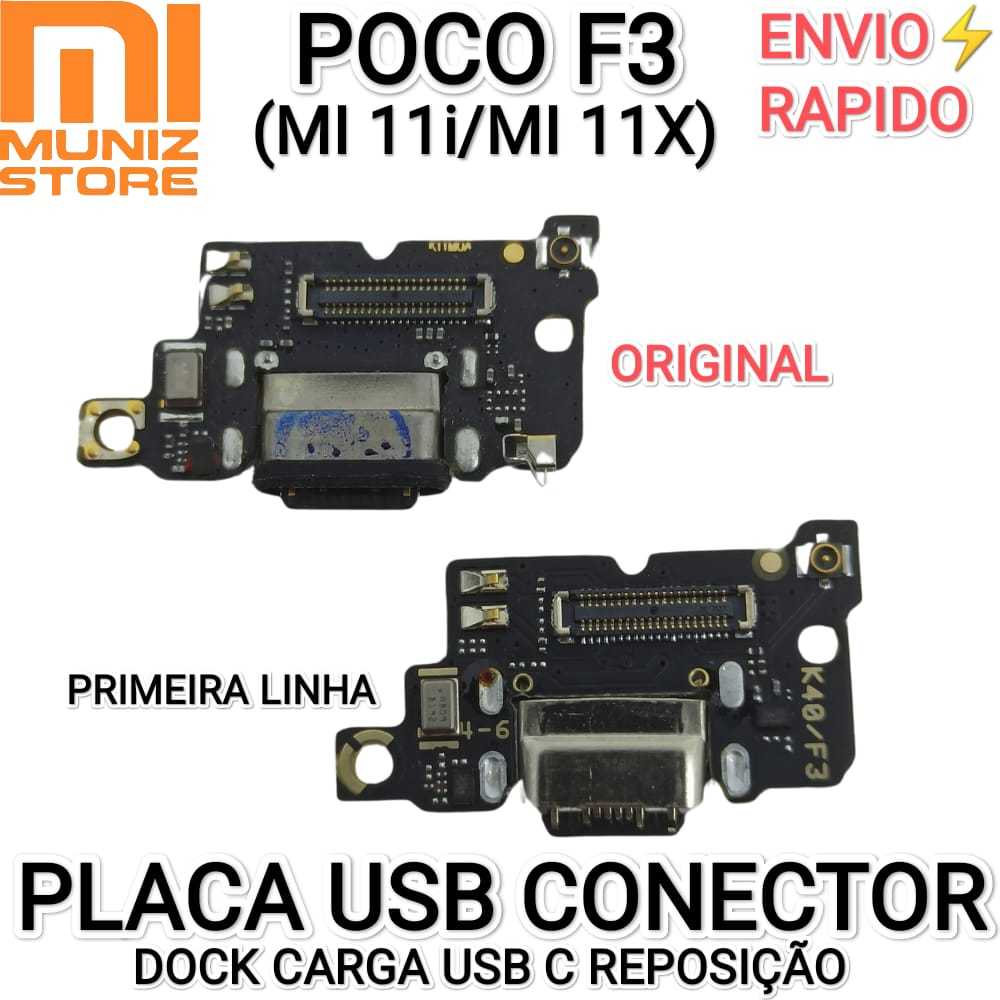 Conector Poco F3/Mi 11i/Xiaomi 11X Xiaomi Placa De Carga USB Tipo C 1 ...