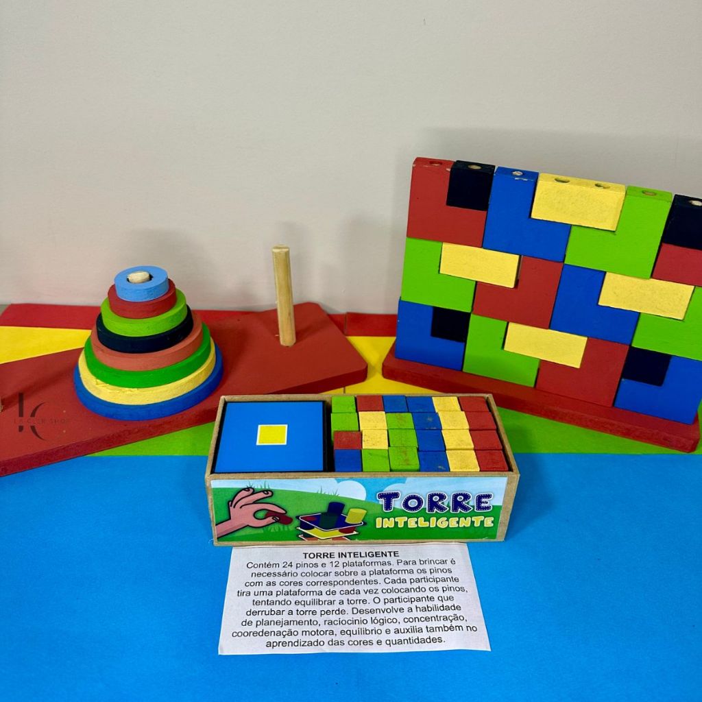 Kit Atividades 3 Brinquedos Pedagógicos Educativos Madeira MDF- Primeira Infância | Shopee Brasil