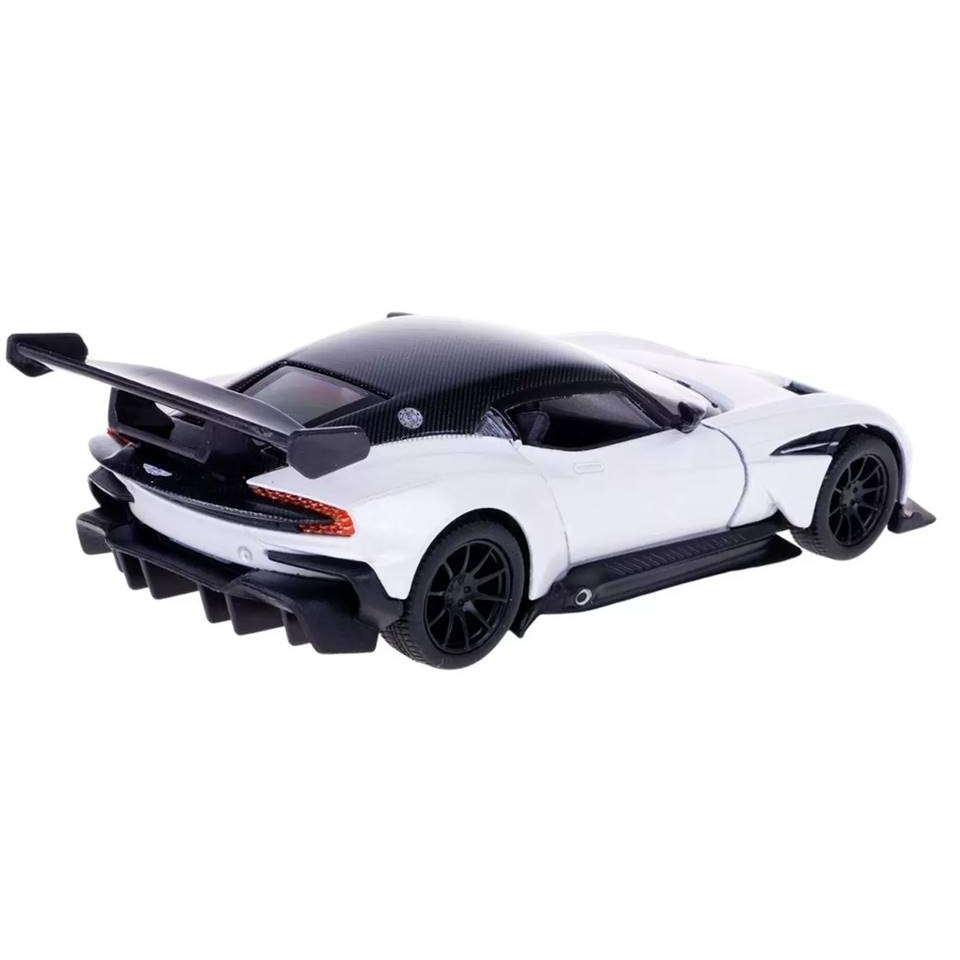 Miniatura Aston Martin Vulcan Kinsmart 1/38 Metal e Fricção Branca ...