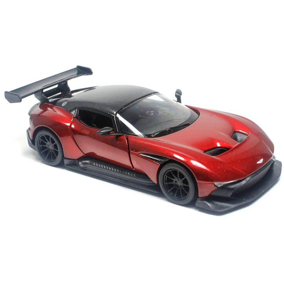 Miniatura Aston Martin Vulcan Kinsmart 1/38 Metal e Fricção Vermelho ...
