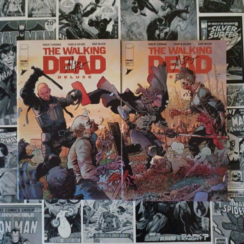 HQ - The Walking Dead Deluxe #25 #26 CONNECTING COVER (Autografado ...