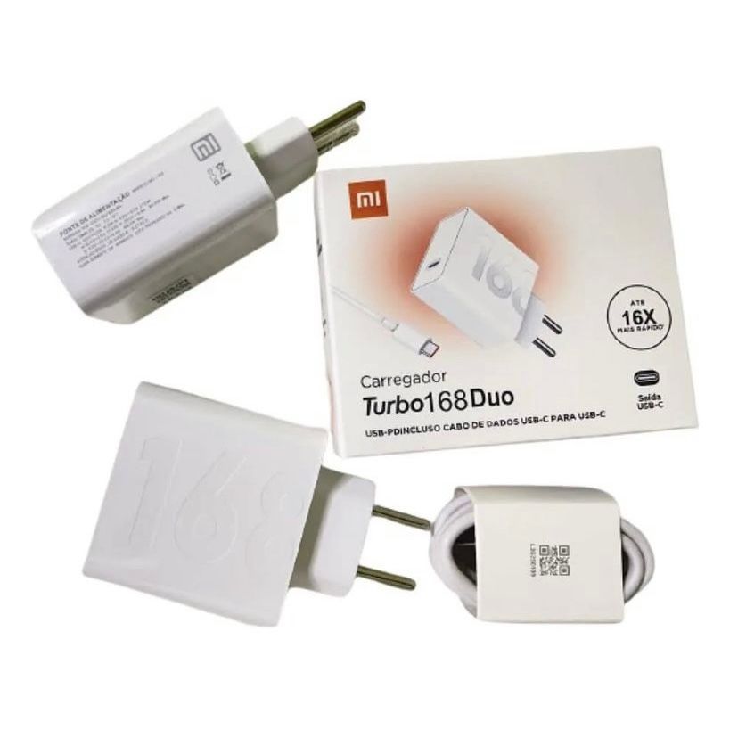 Carregador Tipo C Turbo 168W Xiaomi + Cabo Tipo C Tipo C | Shopee Brasil