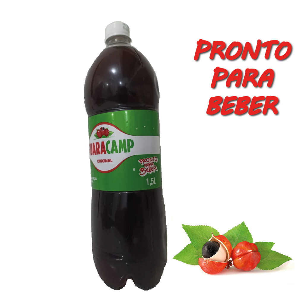 GUARACAMP REFRESCO DE GUARANÁ NATURAL GARRAFA 1,5L PRONTO PARA BEBER ...