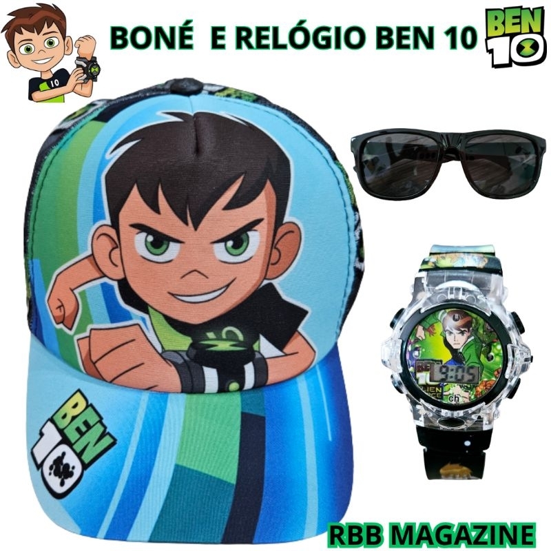Boné Infantil menino com Óculos e Relógio Ben 10 | Shopee Brasil