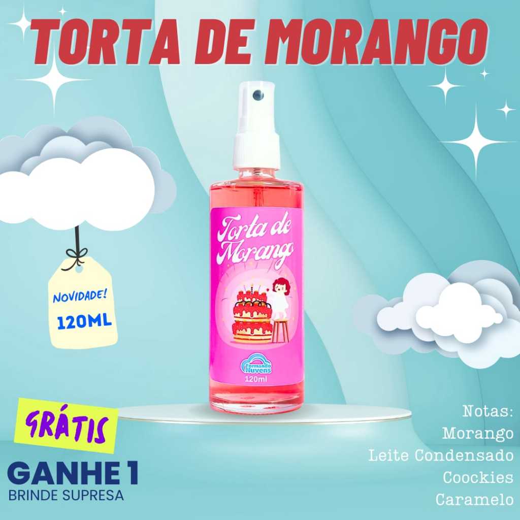 Perfume Torta de Morango - 120ml | Shopee Brasil