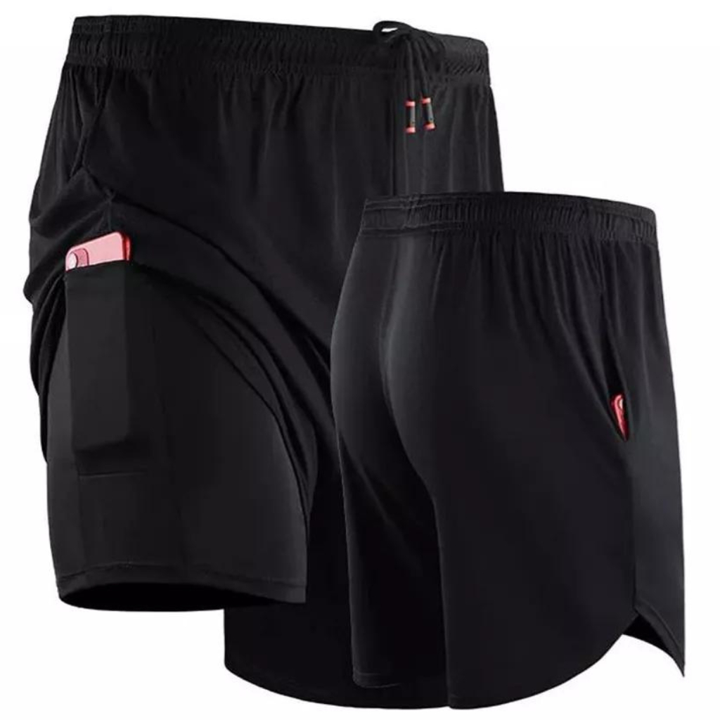 Shorts Masculino Ideal Para Treino, Corrida, Academia beach 2 em 1 ...