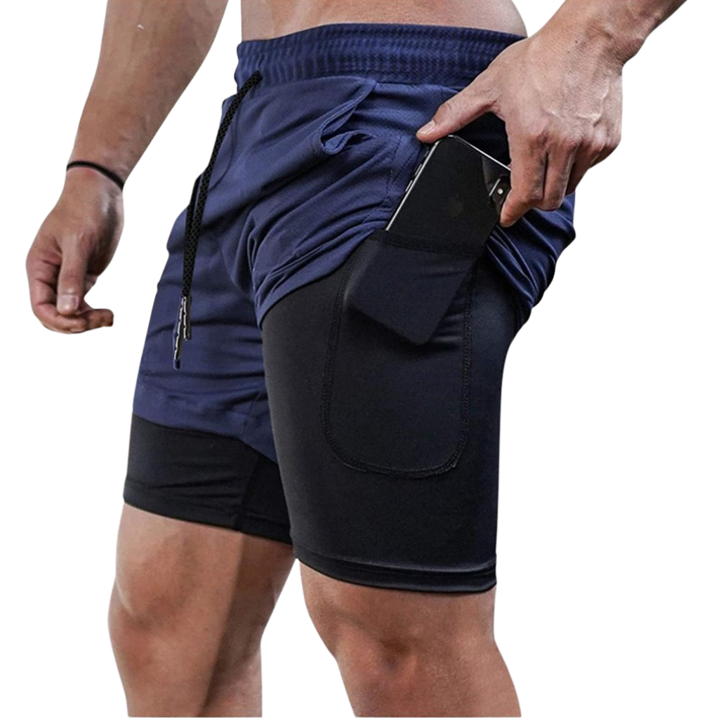 Shorts Masculino Ideal Para Treino, Corrida, Academia beach 2 em 1 ...