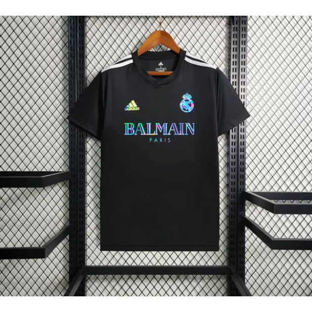 Camiseta Masculina - Real Madrid Balmain Refletiva | Branca | Shopee Brasil