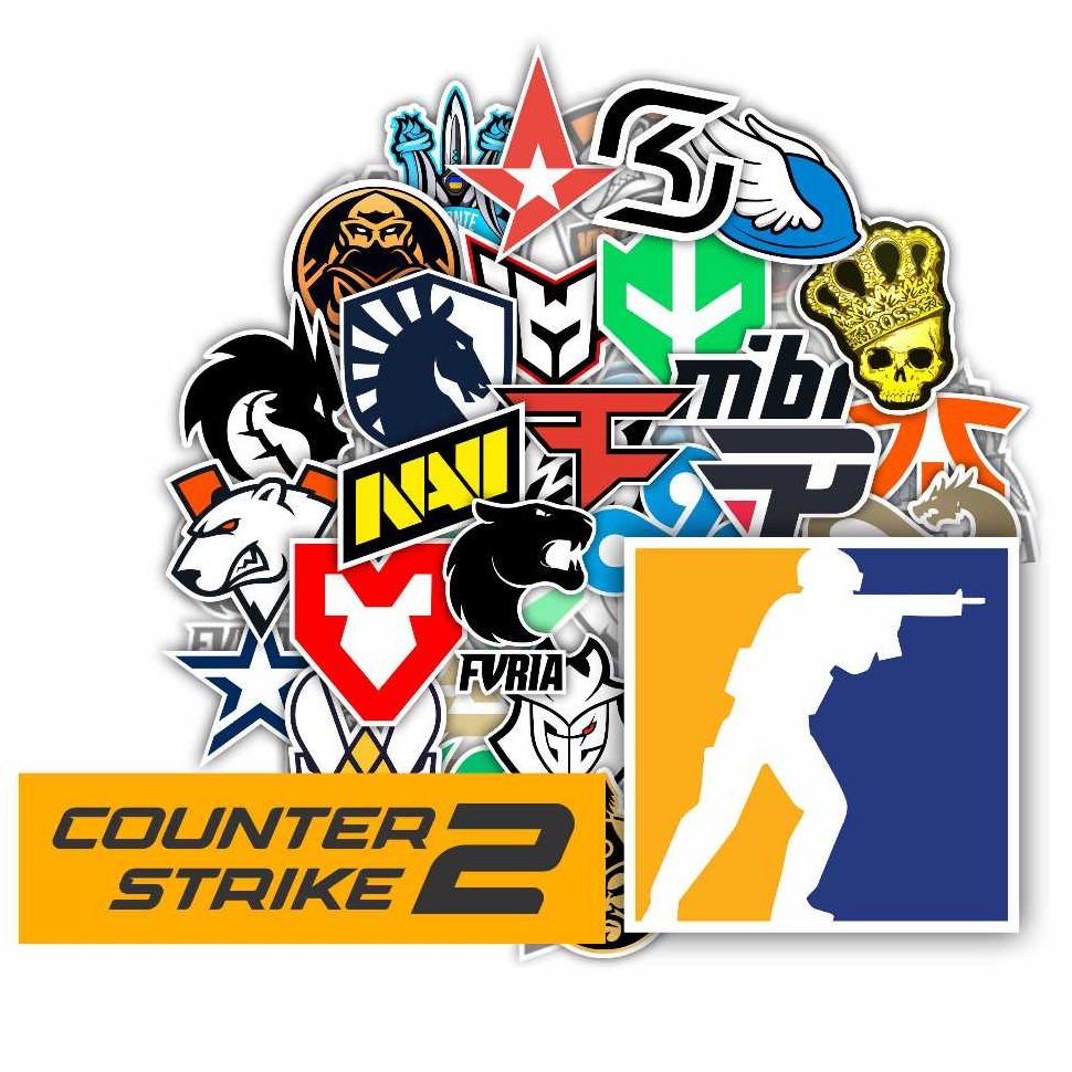 CS2 Kit com 30 Adesivos - Stickers a prova d'agua Times Counter-Strike ...