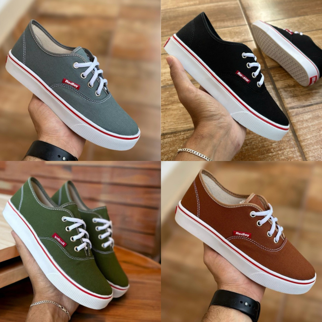 Tênis Masculino Redley Solado Antiderrapante Emborrachado Casual Dia a ...