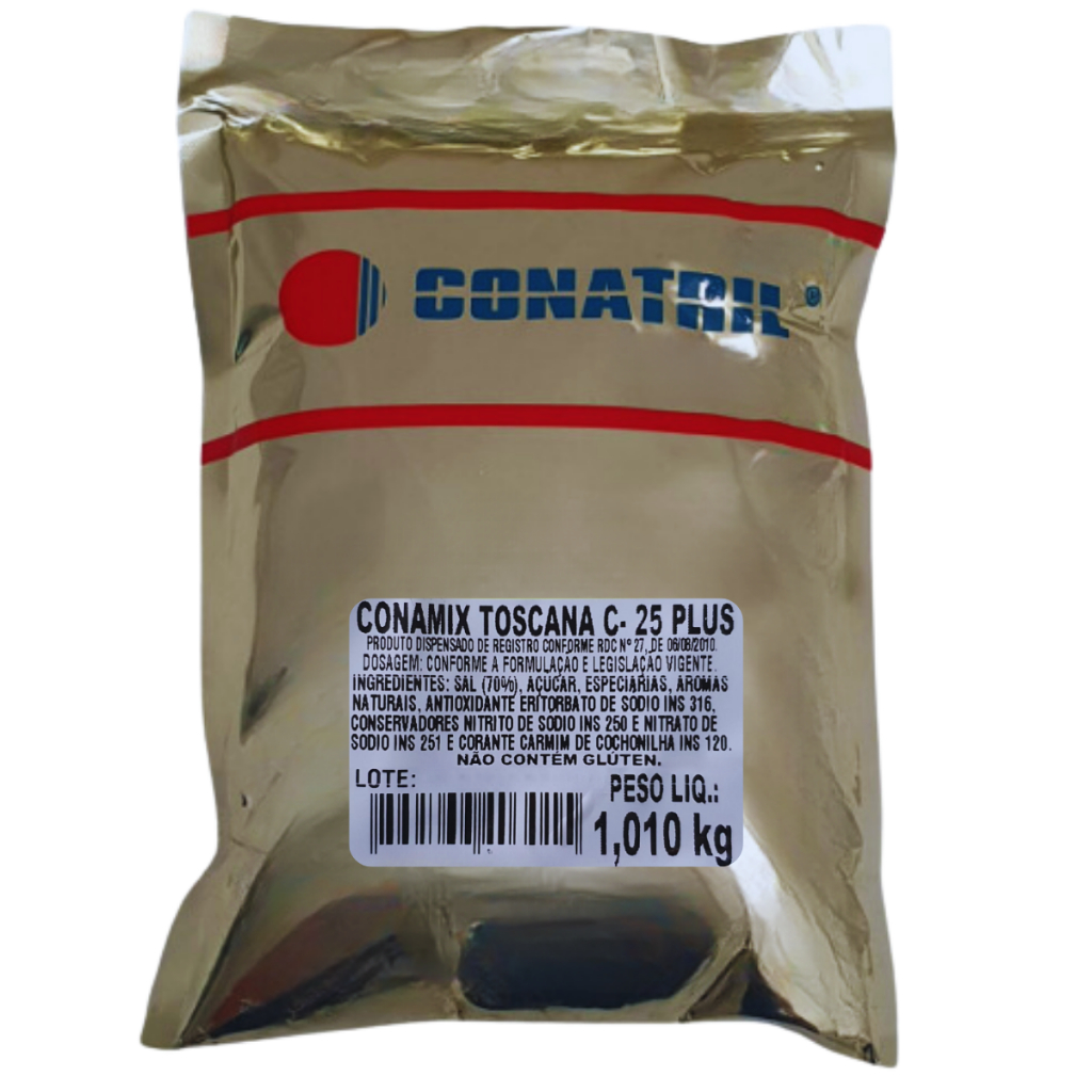 Tempero Para Linguiça Toscana Conamix C 25 Plus 1kg | Shopee Brasil