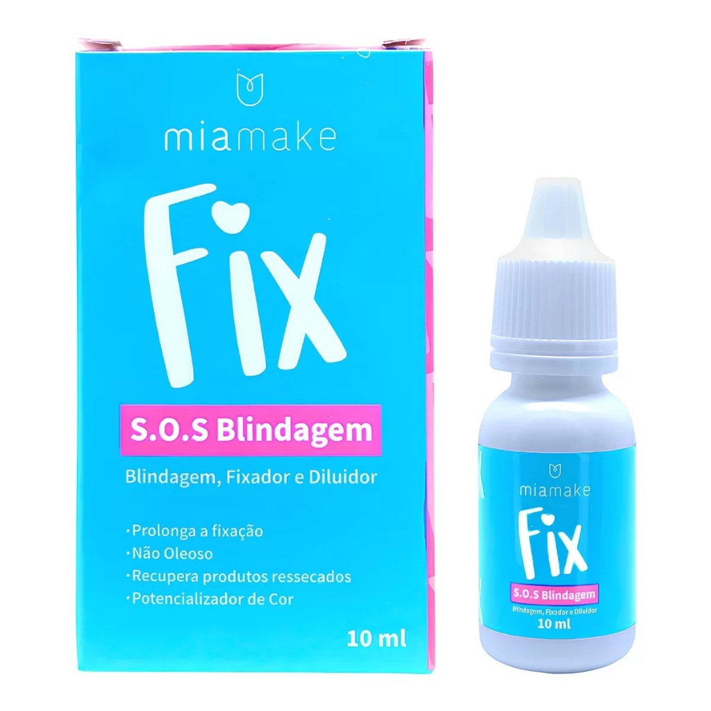 S.O.S Blindagem Fixador e Diluidor FIX Mia Make | Shopee Brasil