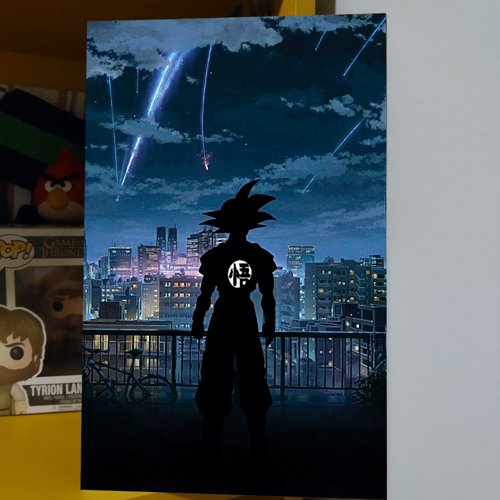 Decoração Dragonball Z placa decorativa casa Dragon ball z anime ...