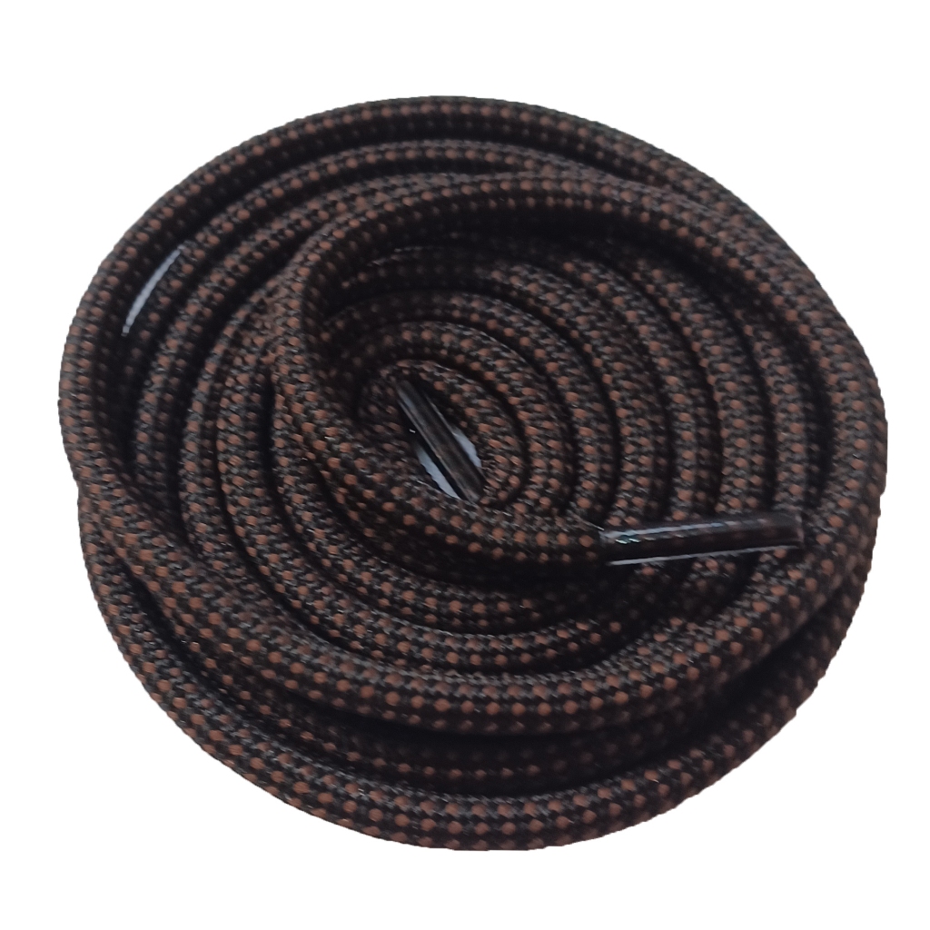 Par Cadarço Redondo Cor Preto c Chamisco Marrom Tam.1,60cm | Shopee Brasil