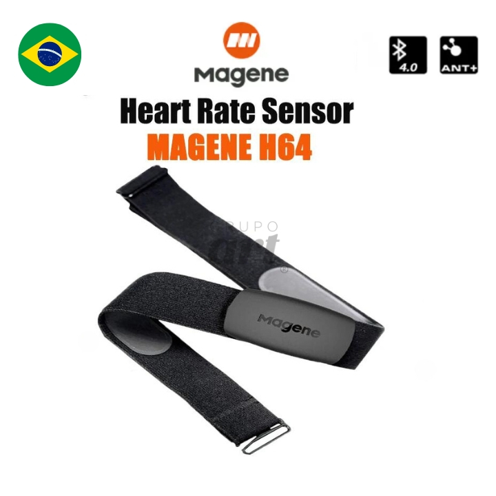Monitor/Sensor Frequência Cardíaca Magene H64 Corrida Ciclismo Zwift ...