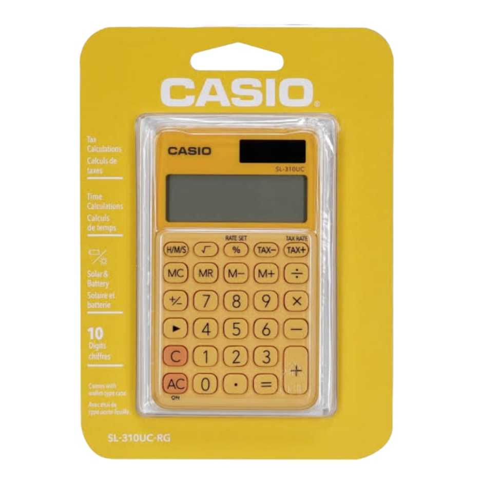 Calculadora de Bolso CASIO SL-310UC 10 Dígitos Original | Shopee Brasil