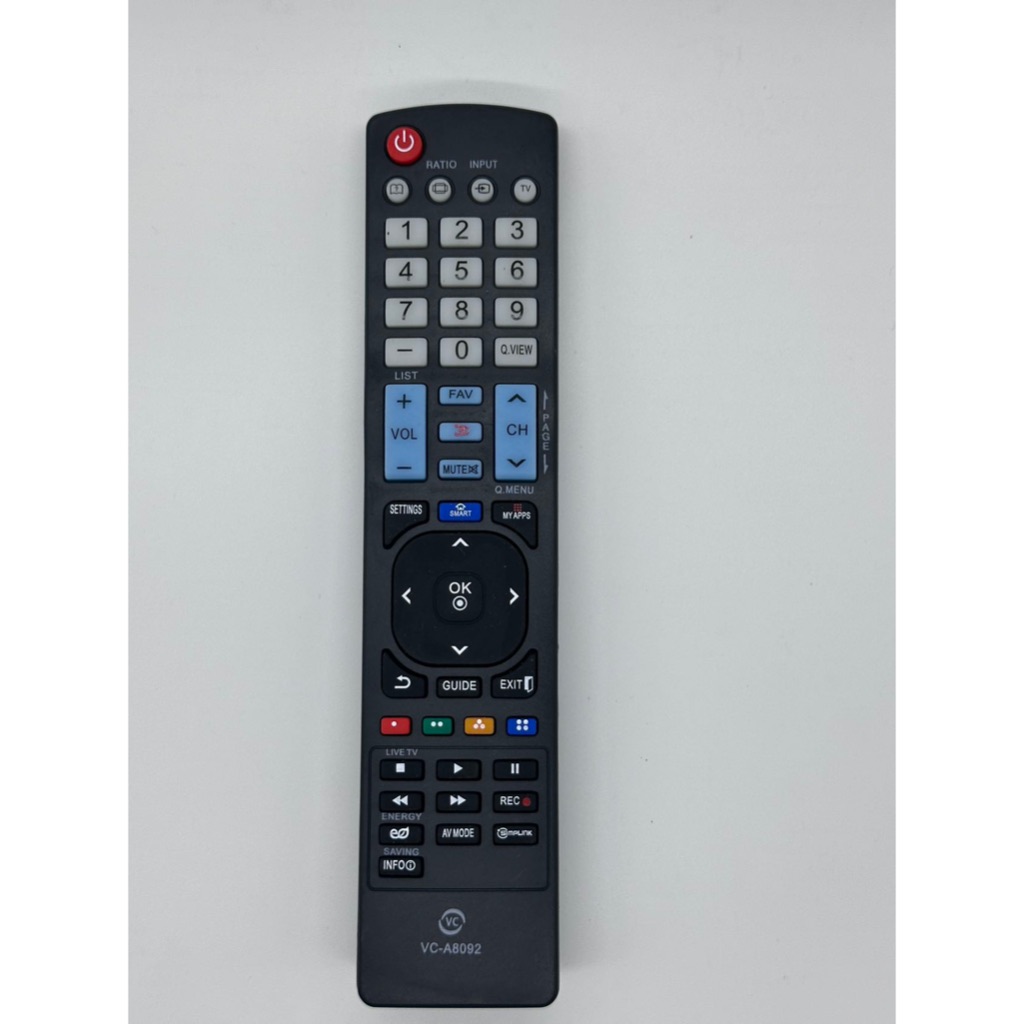 Controle Remoto LG Smart TV (FAV,RATIO,MUTE,PREMIUM)(VC-A8092) | Shopee ...