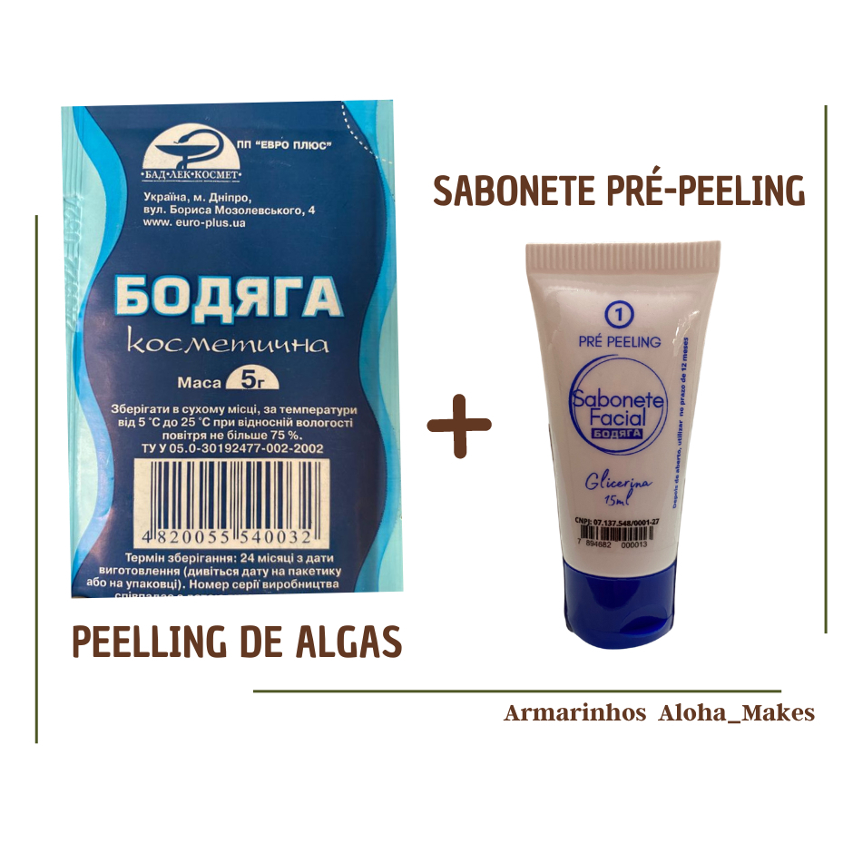 Peeling de Algas Marinhas e Sabonete pré-Peeling | Shopee Brasil