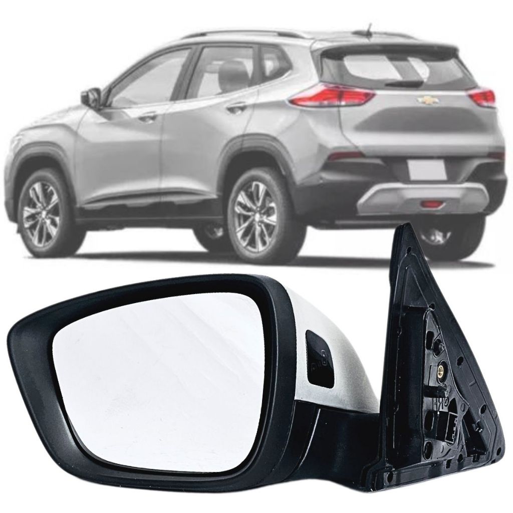 Retrovisor Esquerdo Motorista Chevrolet Tracker 2021 2022 Elétrico com ...