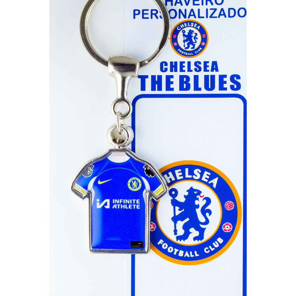 Chaveiro em Metal Camisa Chelsea Football Club | Shopee Brasil