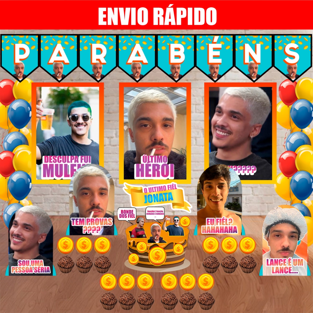 Kit Festa - Chico Moedas PERSONALIZADO NOME E IDADE - Aniversário ...