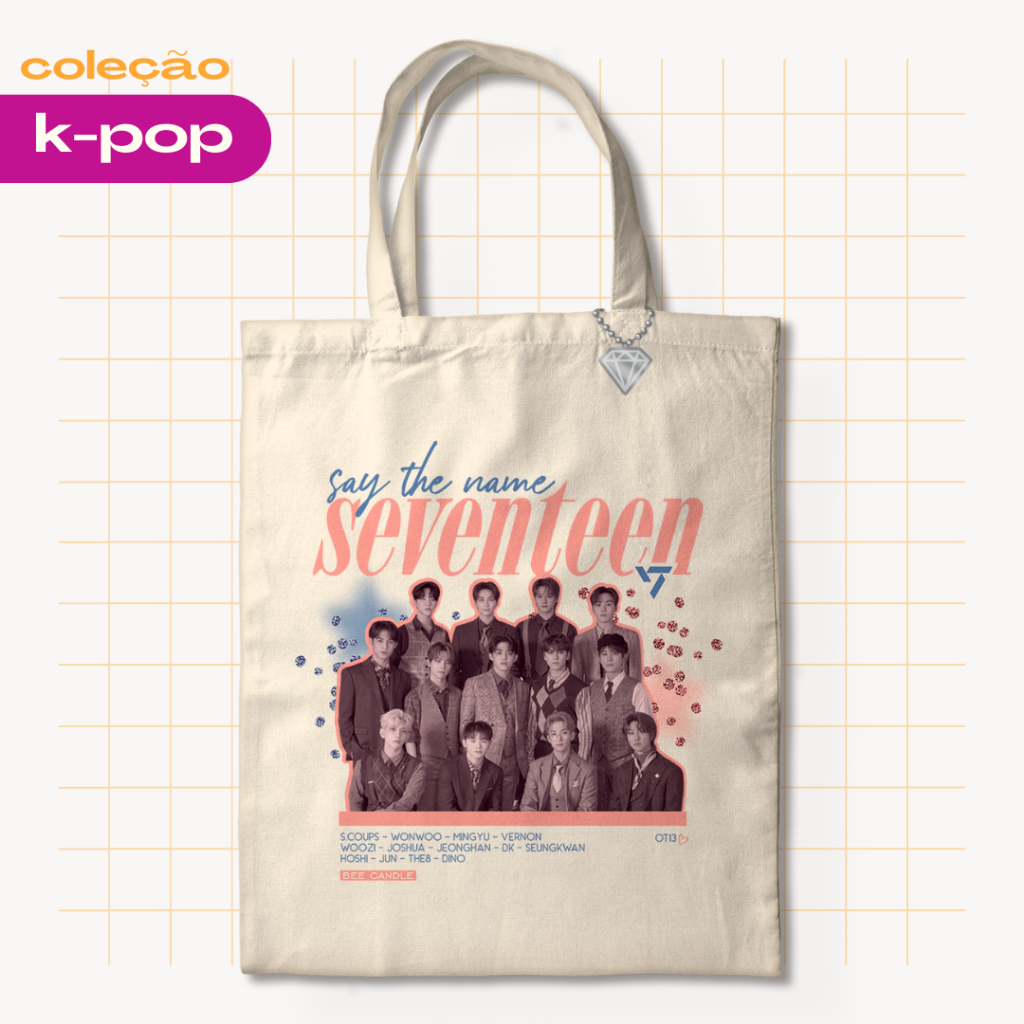 Bolsa Ecobag Seventeen Modelo Tote Bag kpop | Shopee Brasil