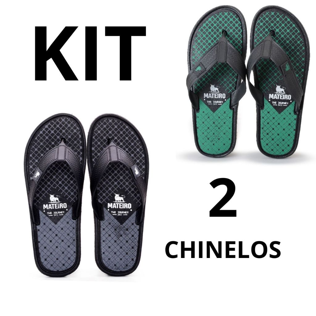 2 pares de chinelo masculino adulto macio solado de borracha ...